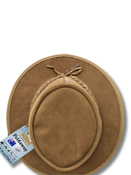 FOLAWAY SUEDE HAT – ROWLAND LEATHER